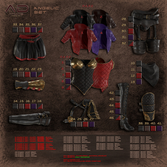 Second Life Marketplace - [AD] - Angelic SET COMPLETE ALL BODYS ALL COLORS